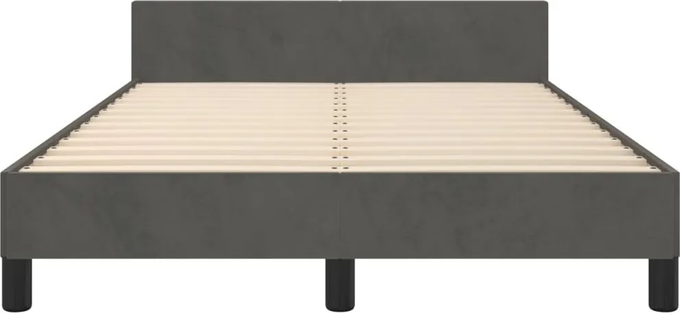 Rám postele bez matrací tmavě šedá 120x190 cm samet 3270567