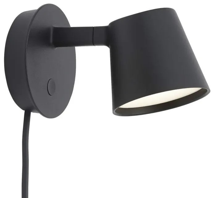 Muuto Nástěnná lampa Tip, black 22326