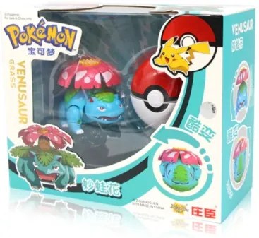 Skládací pokémoni v Pokeballu Varianta: Venusaur skládací, s krabicí