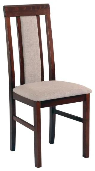 Drewmix jídelní sestava DX 15 odstín dřeva (židle + nohy stolu) bílá, odstín lamina (deska stolu) grandson, potahový materiál látka