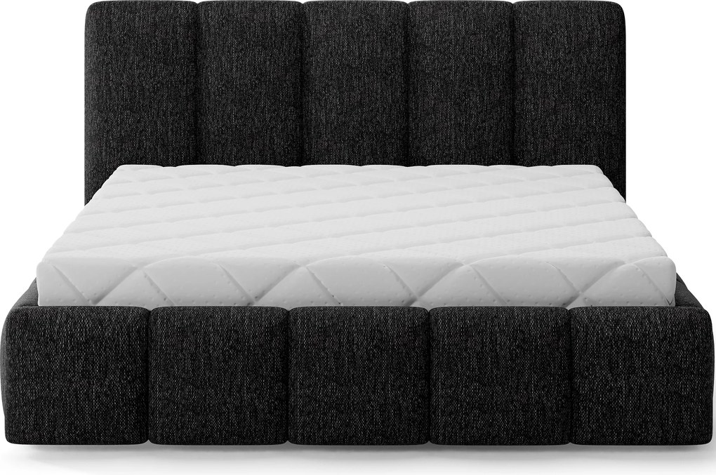 Postel Edvige + Dřevěný rám + plynový výtah + kontejner 160x200