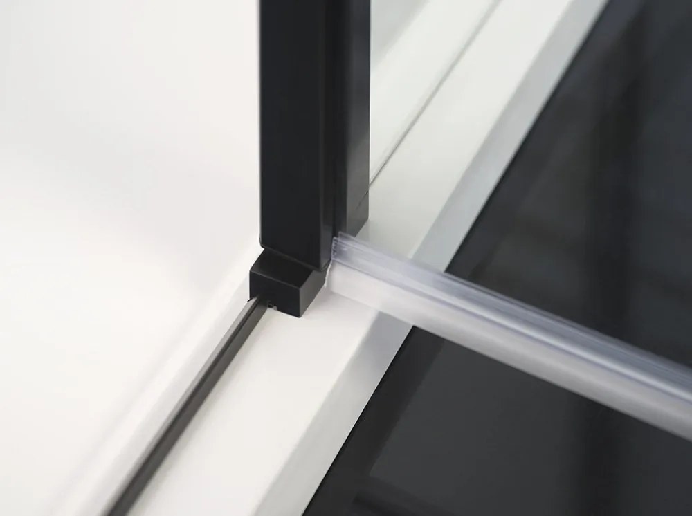 Polysan Polysan, Zoom Line Black obdélníková sprchová zástěna 1100x1000mm L/P varianta, ZL1311BZL3210B