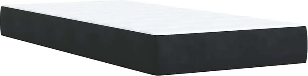 Box spring postel s matrací černá 90x200 cm samet 3287646