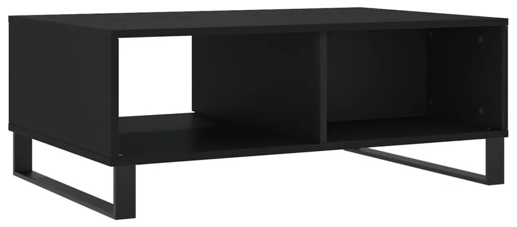 Konferenční stolek černý 90 x 60 x 35 cm kompozitní dřevo - Default Title