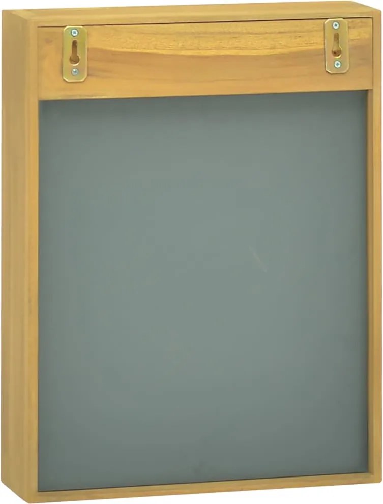Zrcadlová skříňka 30 x 10 x 40 cm masivní teakové dřevo 338243