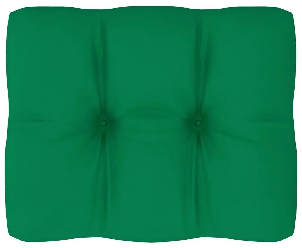 314428 vidaXL Poduška na pohovku z palet zelená 50 x 40 x 10 cm