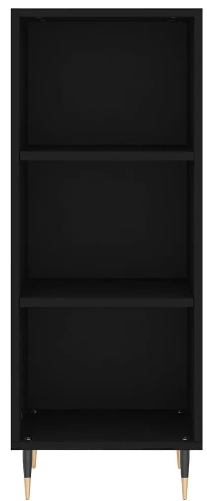 Skříň highboard černá 34,5 x 34 x 180 cm kompozitní dřevo