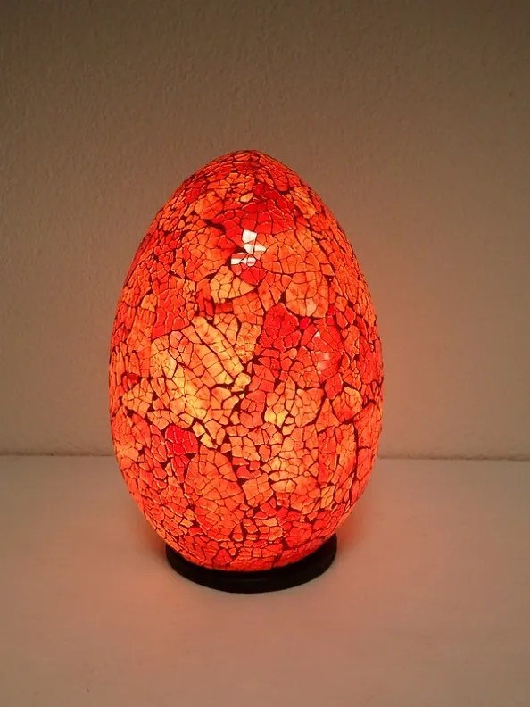 Stolní lampa ART EGG červená