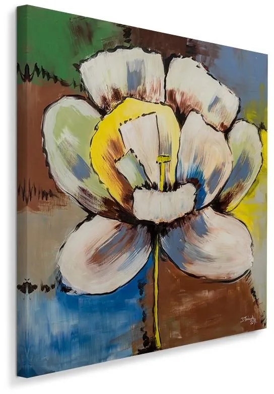 CARO Obraz na plátně - Large Flower 100x100 cm