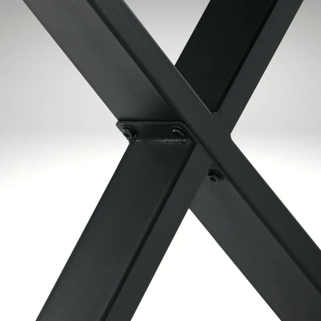 Vikio Jídelní set pro 6 osob 180x90 cm soft dub noha X zelená židle s područkami VJS228-6Z