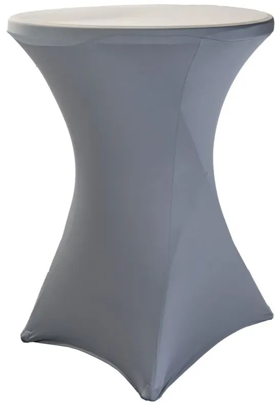Elastický ubrus EXTREME na koktejlový bistro stůl 70-80 cm VÍCE BAREV Barva ubrusu: SVĚTLE ŠEDÁ / SILVER