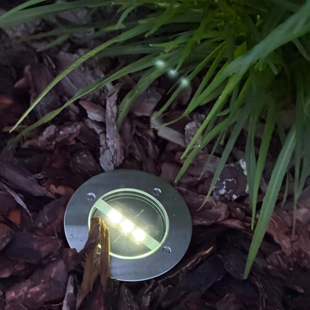 Bluegarden Toolight, LED solární lampa 4,5cm 1ks P60049, stříbrná, OGR-05684