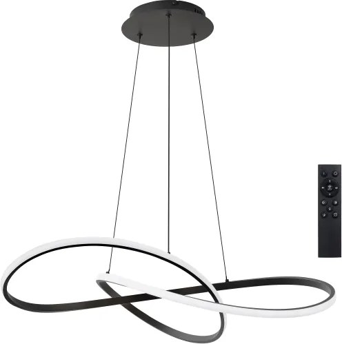 Brilagi - LED Stmívat. lustr na lanku INFINITY LED/80W/230V 80x80 cm černá + DO