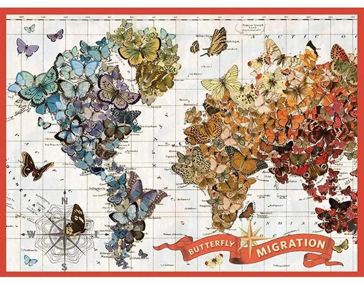 Galison Puzzle Migrace zlatého motýla Wendy 1000 dílků