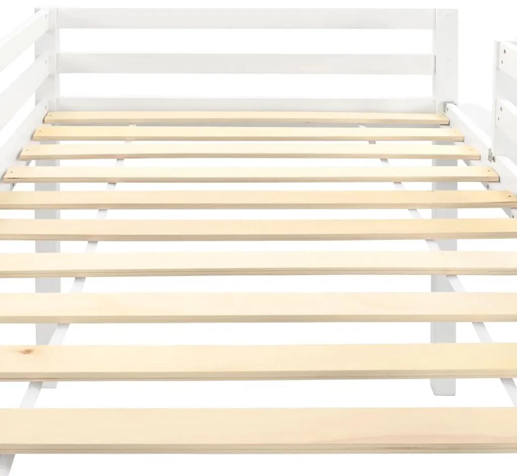 vidaXL Rám dětské patrové postele skluzavka a žebřík borovice 97x208cm