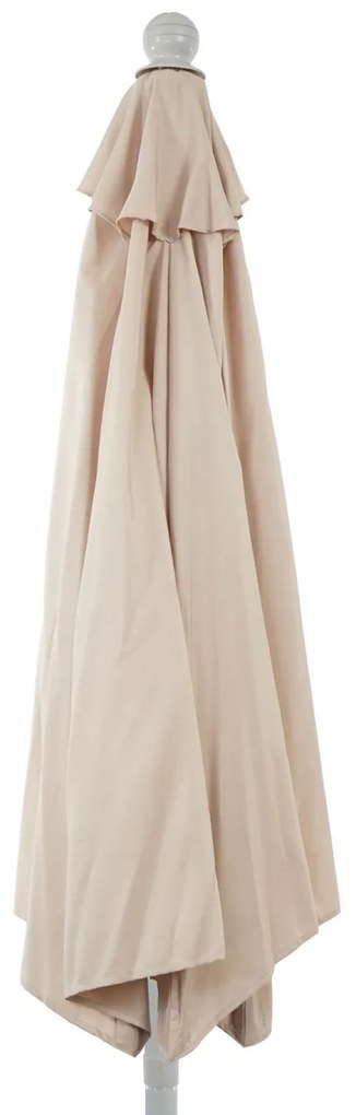 Slunečník půlkruh Parla 270 cm bez stojanu - polyester/hliník - krémová