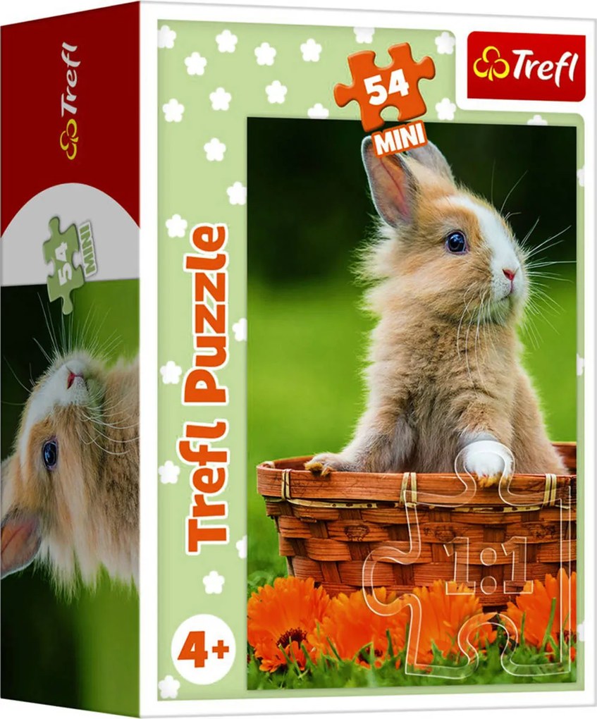 TREFL PUZZLE Mini Zvířátka mláďata 20x13cm 54 dílků skládačka 4 druhy tr54195