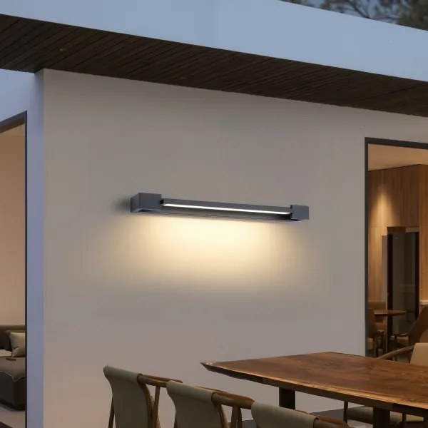 Brilagi - LED Venk. nást. svítidlo AQUA LINE LED/18W/230V 60 cm IP44 antr CRI 90