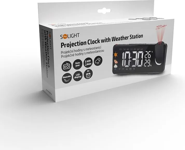 Projekční hodiny s meteostanicí Solight CA05