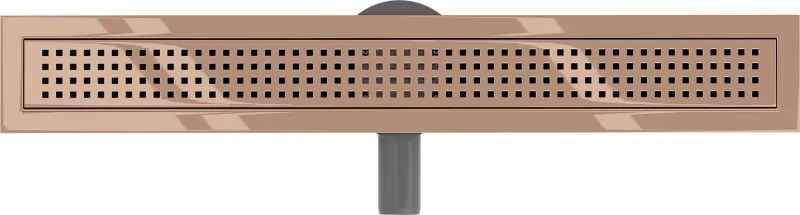 Mexen Flat 360° M08 sprchový žlab 70 cm, růžové zlato, 1625070-40