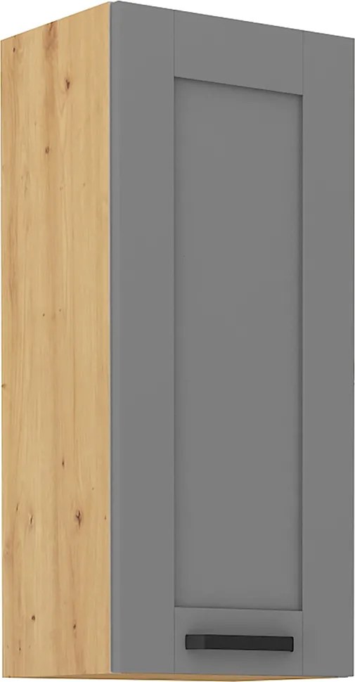 LUNA du | horní skříňka 40 G-90 1F s policemi | 40 cm | VYSOKÁ | UNI dvířka | artisan/šedá