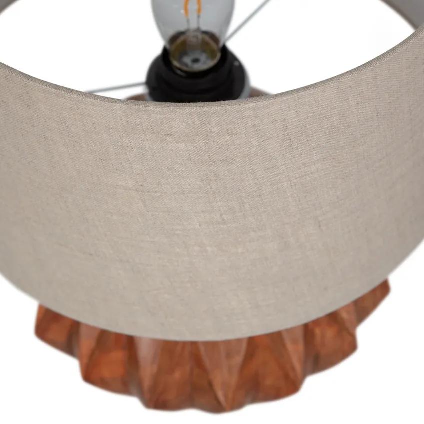 Hoorns Dřevěná stolní lampa Norrin