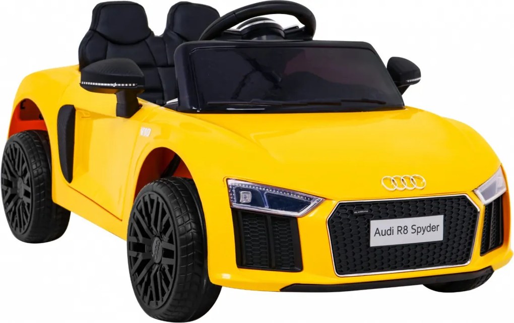 Ramiz Elektrické autíčko Audi R8 pro děti žluté + dálkové ovládání