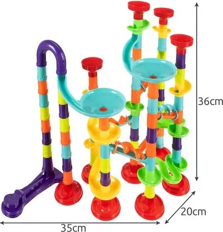 Kuličková kreativní dráha 113 prvků + 30 kuliček