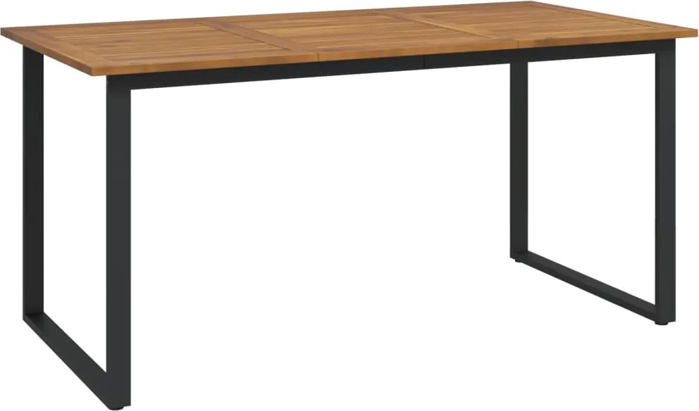 Zahradní stůl s nohami ve tvaru U 160x80x75 cm masivní akácie 319512