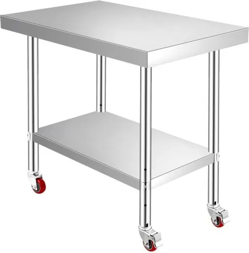 Gastronomický pracovní stůl z nerezové oceli 12 × 61 cm