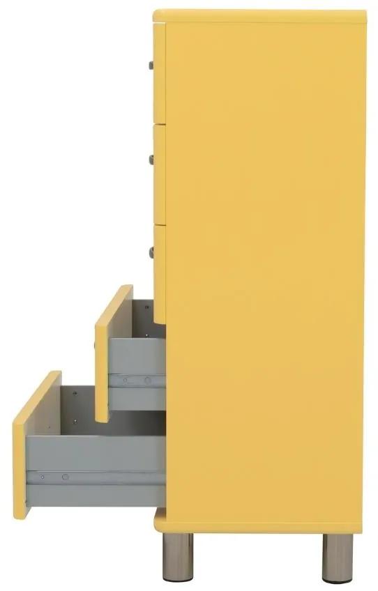 Žlutá lakovaná komoda Tenzo Malibu 60 x 41 cm II.