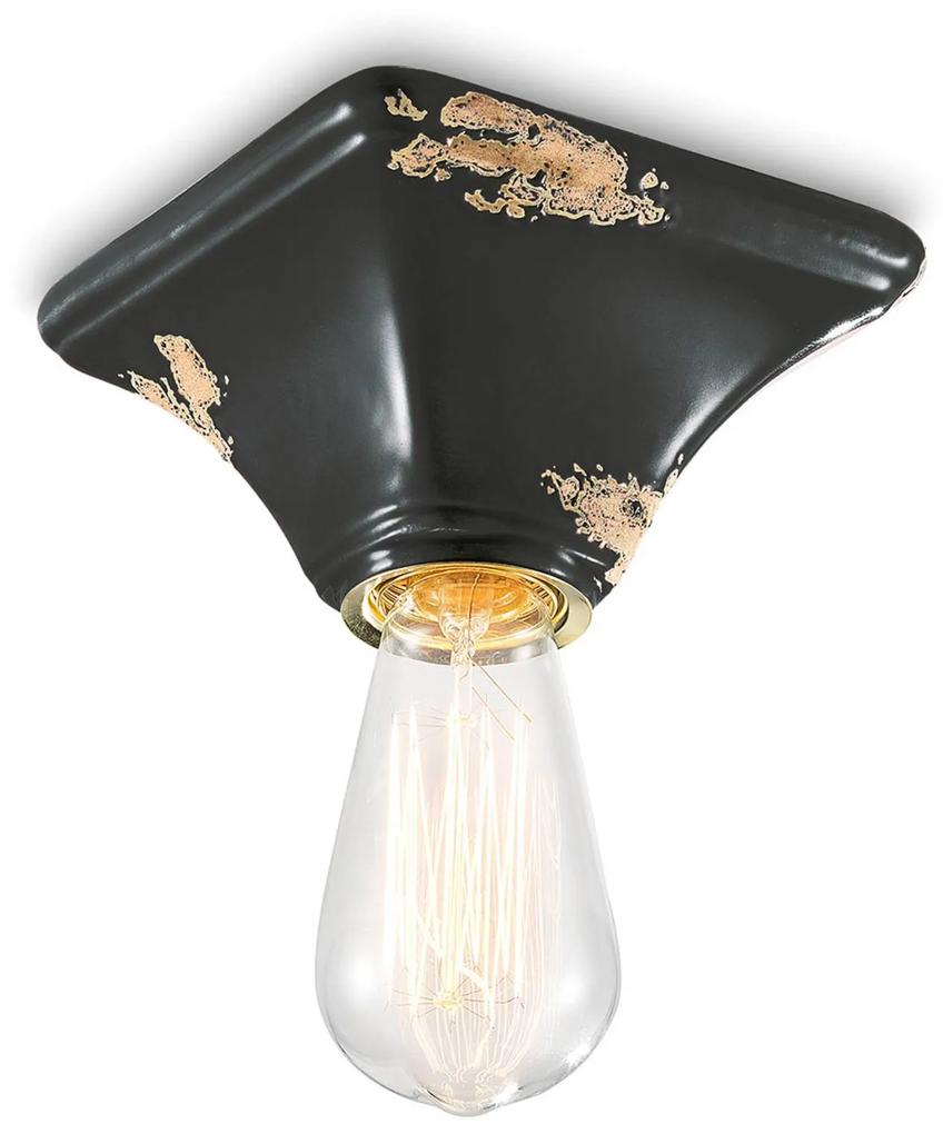 Vintage stropní svítidlo C135 černé