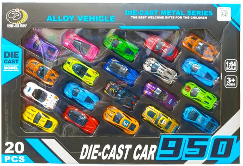 Mamido sada kovových autíček die-cast car 20 ks