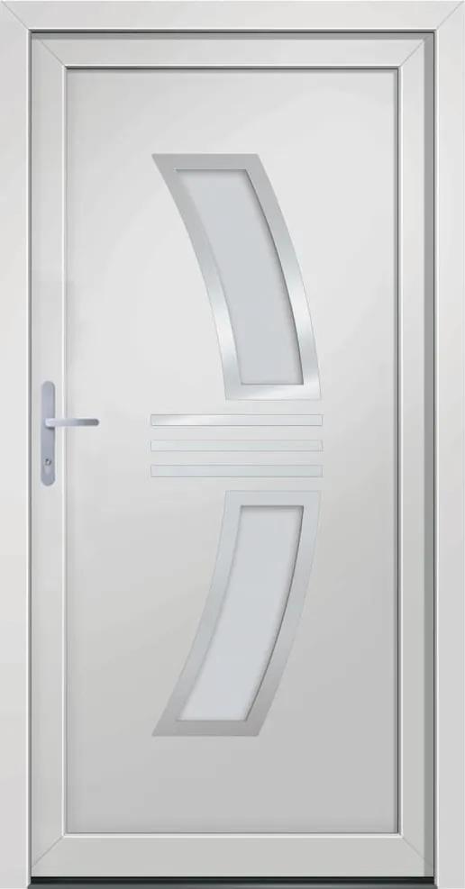 vidaXL Vchodové dveře 108 x 200 cm PVC [3187924] Barva: Bílá