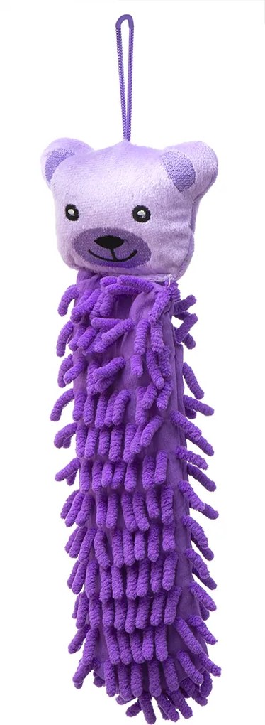 KIK Dětský ručník medvěd fialová KX8576_6 7857