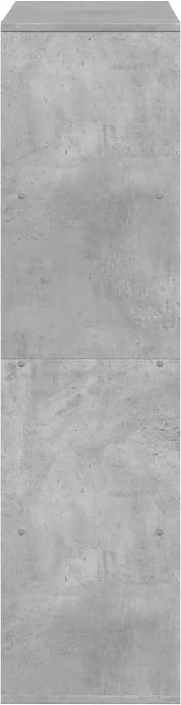 Knihovna betonově šedá 100 x 33 x 125,5 cm kompozitní dřevo 3309333