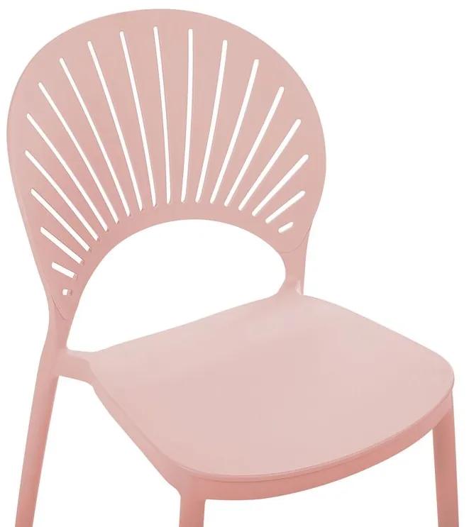 Set 4 ks jídelních židlí Ostza (růžová). 1081822