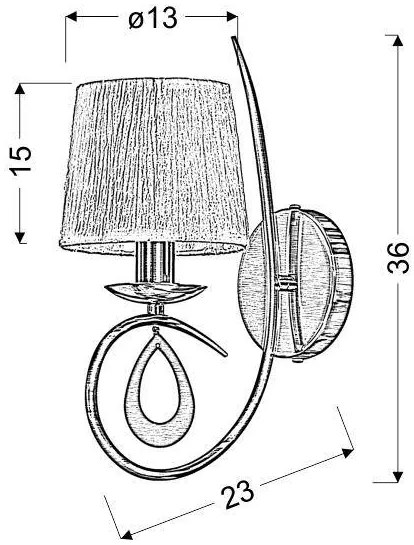 Candellux Bílé nástěnné svítidlo Arnika pro žárovku 1x E14 21-21649