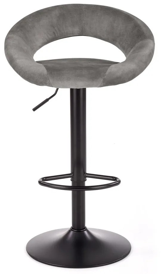 Barová židle Kaiden, šedá / černá