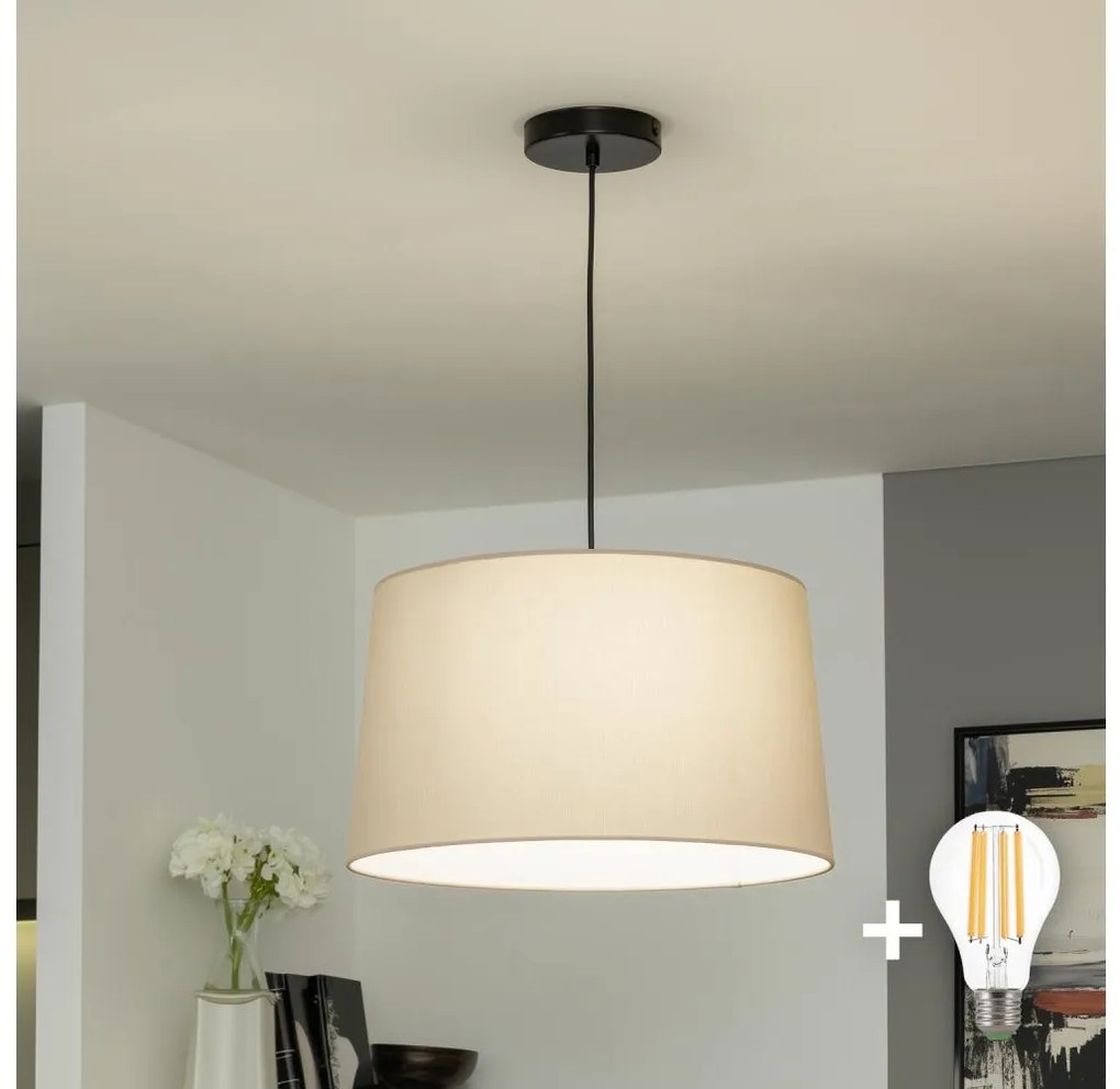 Brilagi - LED Lustr na lanku CERIA 1xE27/40W/230V pr. 45 cm béžová