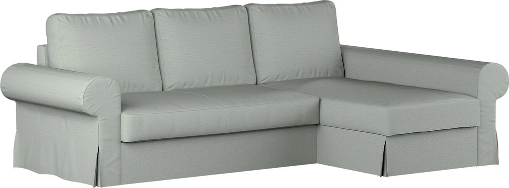 Potah na pohovku IKEA Backabro rozkládací se šezlongem barva modrá látka pletený vzor