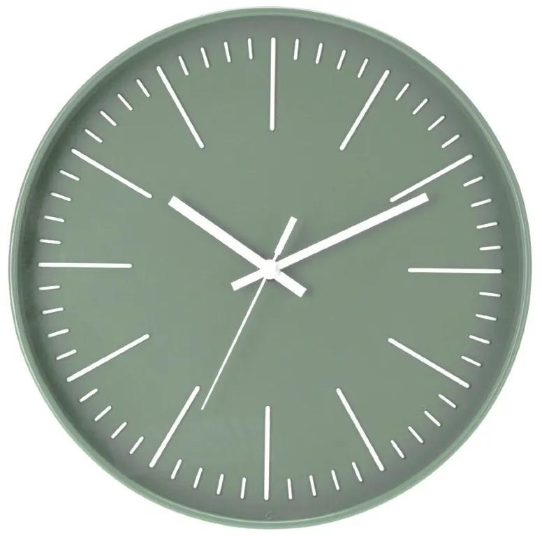 SEGNALE Nástěnné hodiny na zeď 30 cm zelená KO-837362120