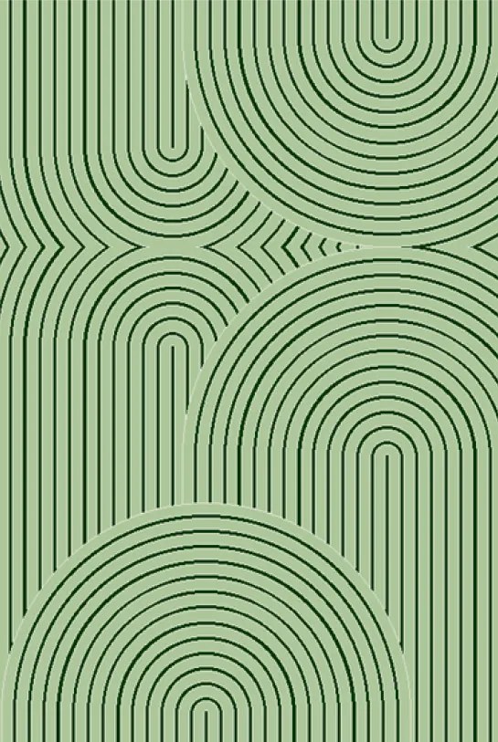 Hans Home | Kusový koberec Thumbs green - 80x150
