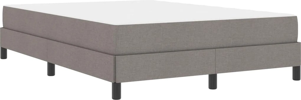 Postel s boxspringem Taupe 140 x 200 cm textil 3398497