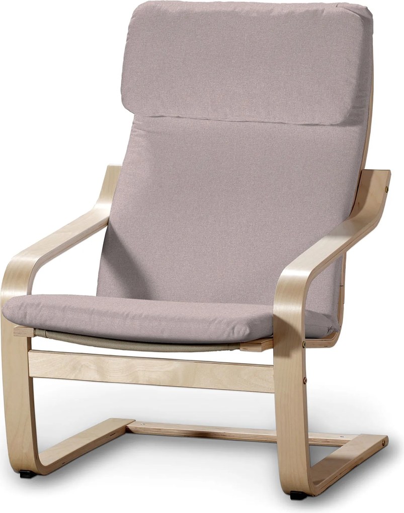 Sedák na křeslo IKEA Poäng barva růžová látka pletený vzor