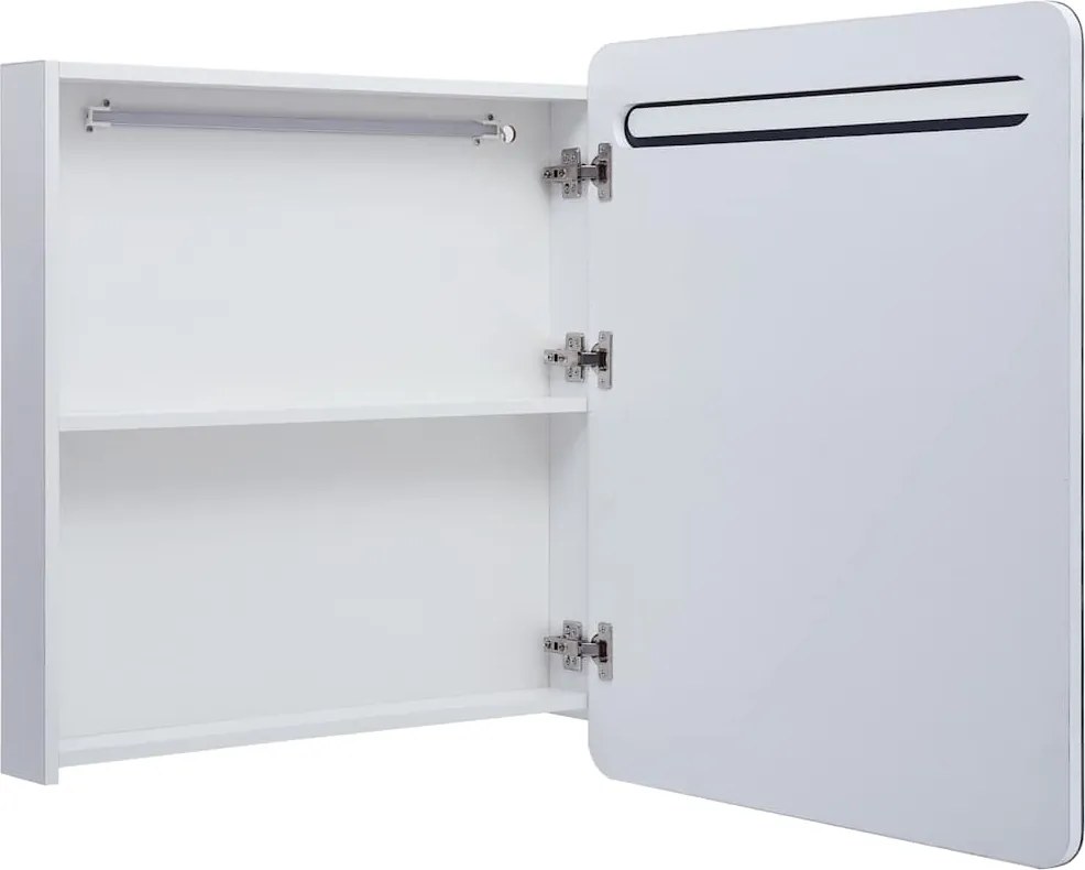 LED koupelnová skříňka se zrcadlem 68 x 9 x 80 cm 285119
