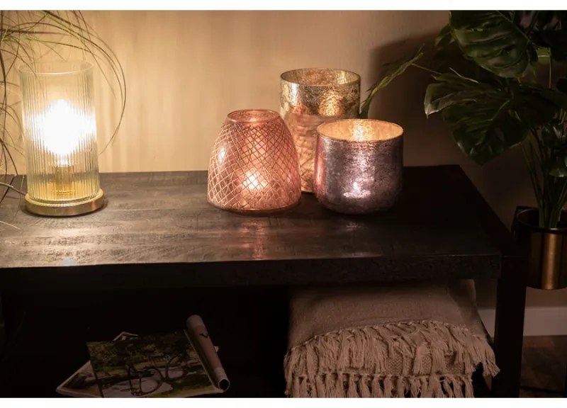 Stolní lampa Zlatá 15*27 cm E27/max 1*40W – 15x27 cm