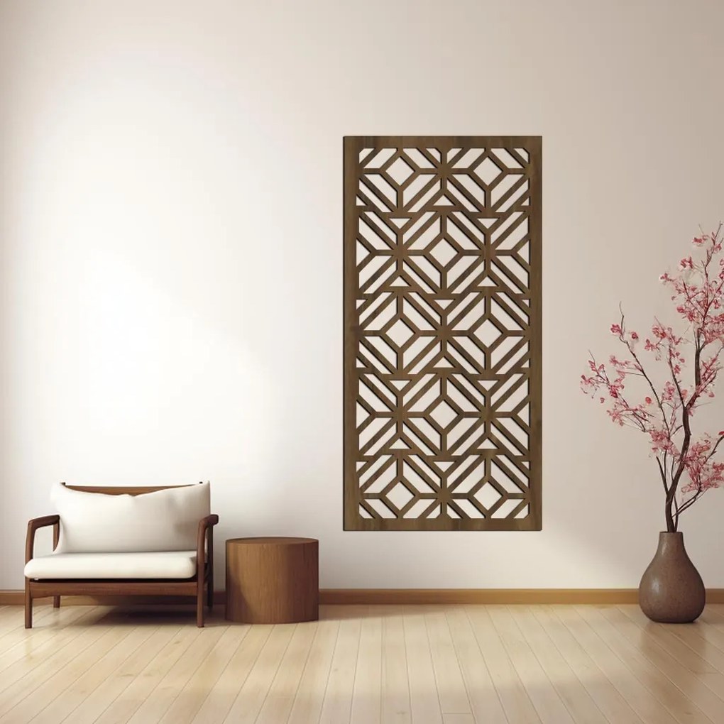 dřevo života Dřevěný dekorační panel na zeď CROSS Rozměry (cm): 20x40, Barevný vzor: Buk