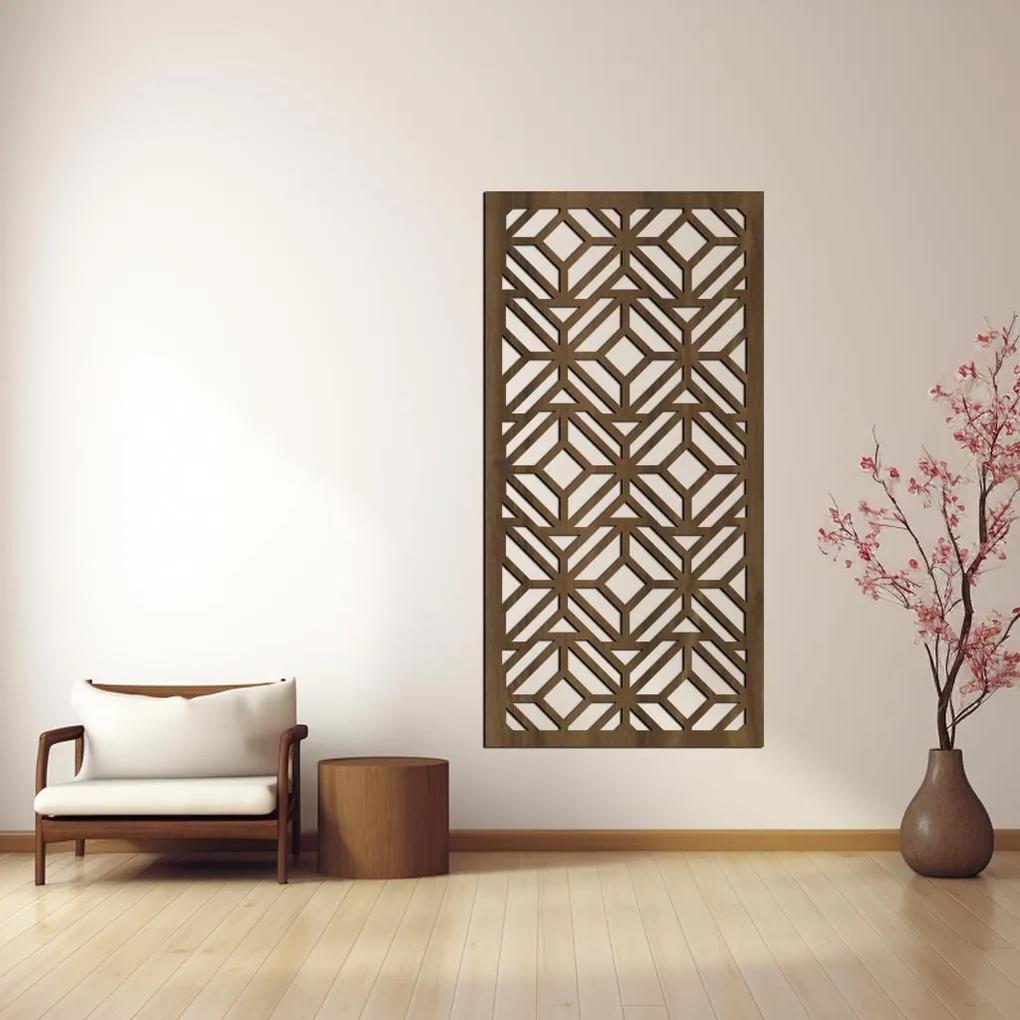 dřevo života Dřevěný dekorační panel na zeď CROSS Rozměry (cm): 30x60, Barevný vzor: Buk