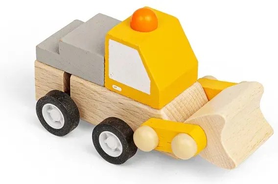 Bigjigs Toys Natahovací stavební autíčko Bagr